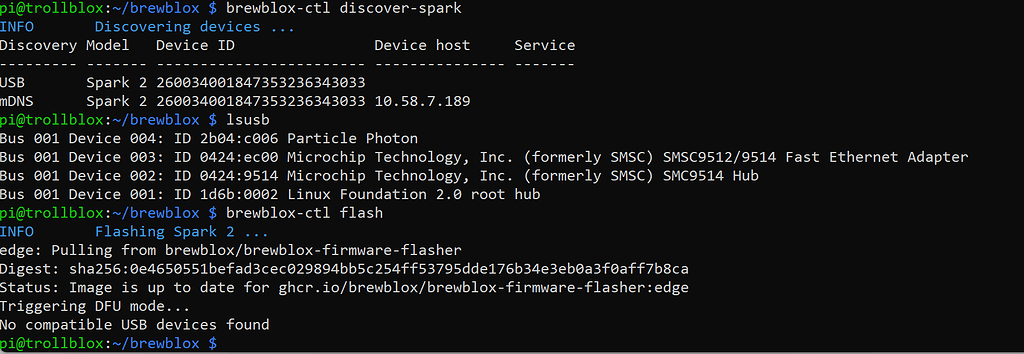 Flash problem - Spark v2 - Troubleshooting - BrewPi Community