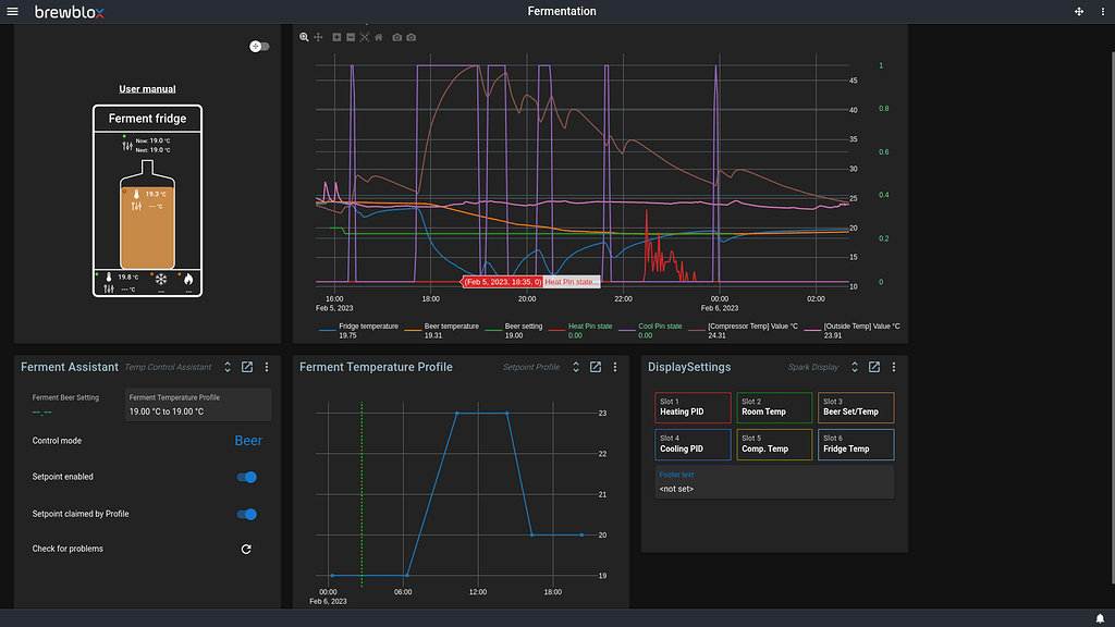 Brewblox Setpoint error when using Ferment Temp Profile ...